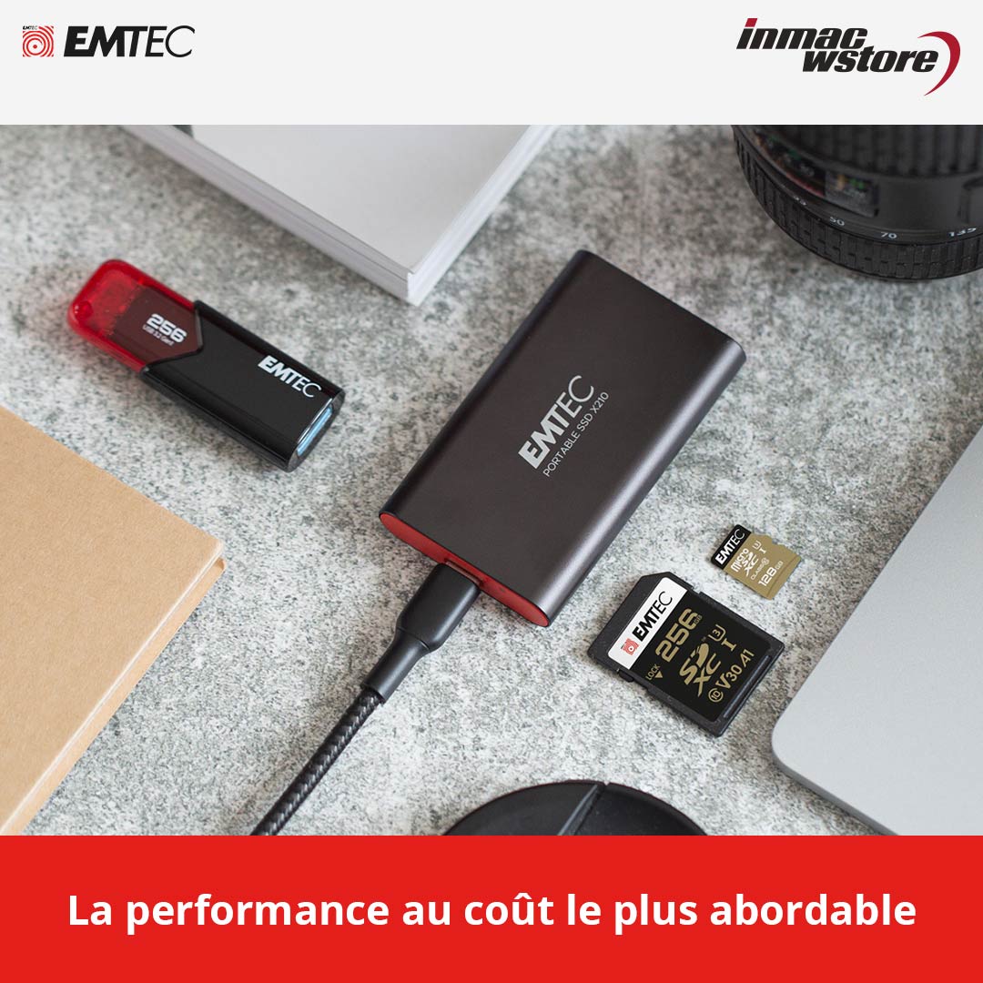 Alliez performance et technologie avec les SSD Emtec.