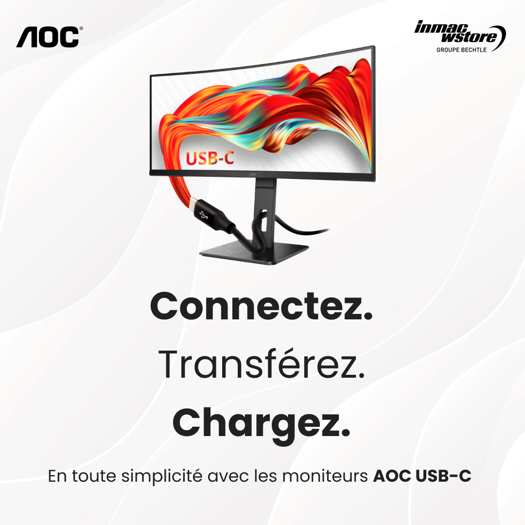 Découvrez les moniteurs AOC USB-C